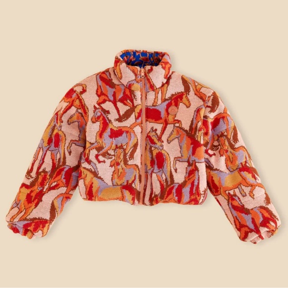 FARM Rio | Jackets & Coats | Farm Rio Wild Horses Rose Tricot ...